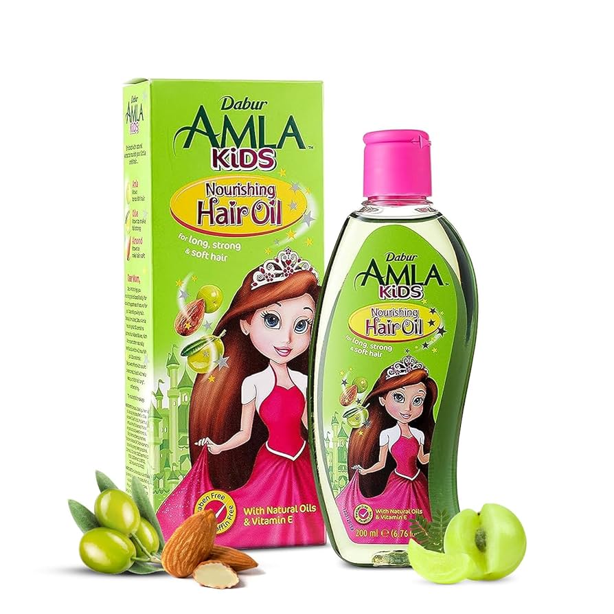 Dabur Amla Kids Hair Oil 6 x 200ml - Ideal Foods